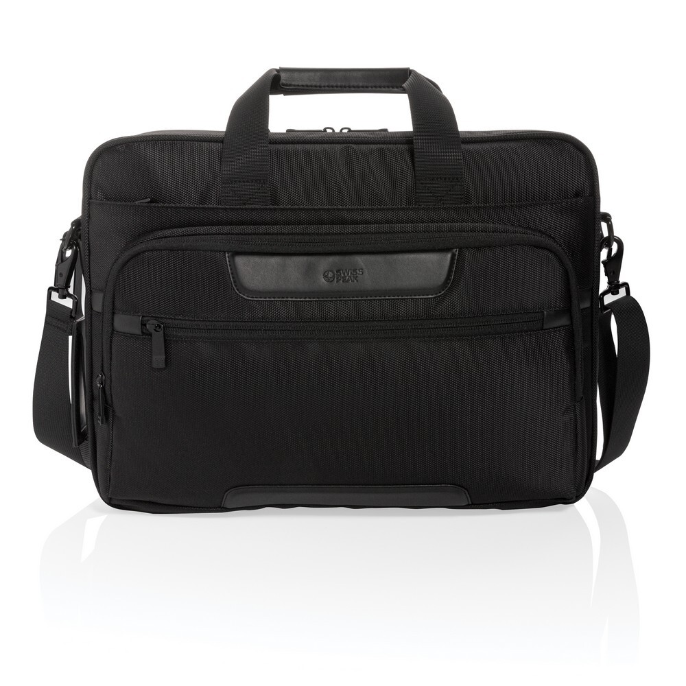 Torba na laptopa 15,6" Swiss Peak rPET Voyager, ochrona RFID z ...