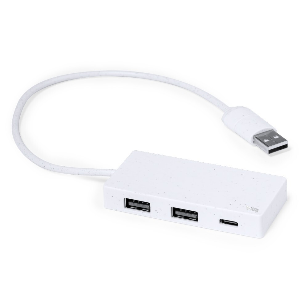 Hub USB i USB typu C z ekstraktu kamienia V2004-02 - Akcesoria USB