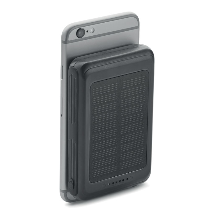 Solarny power bank 5000 mAh z nadrukiem MO2065-03 - Powerbanki reklamowe