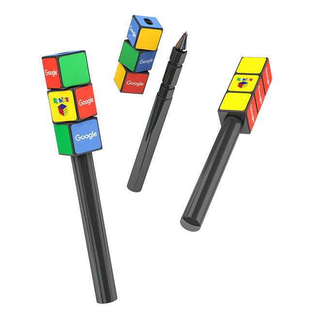 Rubik's Pen z nadrukiem RBK06 - Długopisy plastikowe
