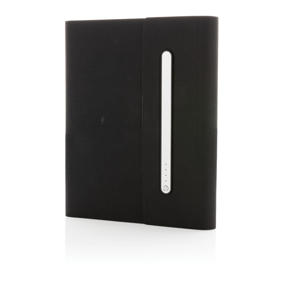 Notatnik A5, bezprzewodowy power bank 5000 mAh P772.511 - Notesy reklamowe