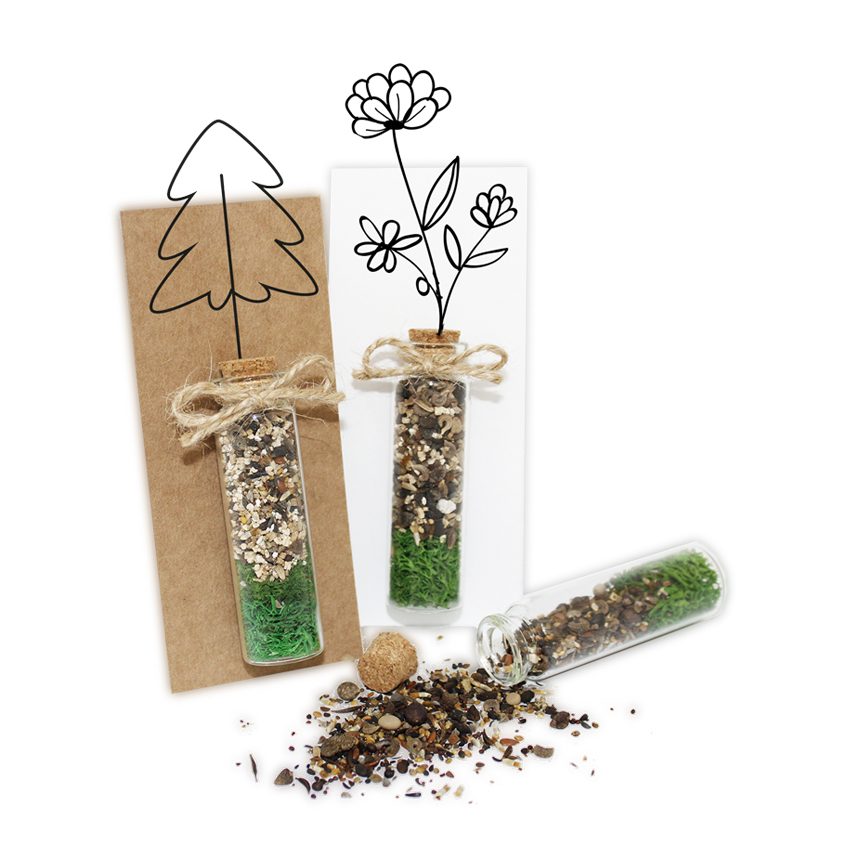 Zielona Fiolka z nadrukiem TIP05 - Nasiona i rośliny reklamowe