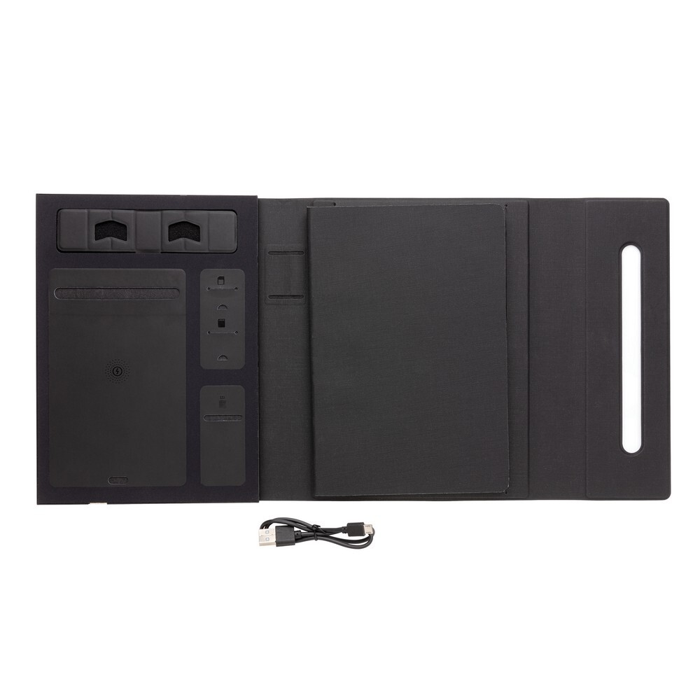 Notatnik A5, bezprzewodowy power bank 5000 mAh P772.511 - Notesy reklamowe